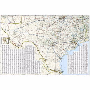 United States, Texas and Oklahoma Map (National Geographic Adventure Map, 3123)
