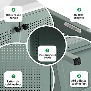 San Merah 30 Inch Bathroom Vanity with Sink Combo,Floor-Mounted Bathroom Vanity with Soft Close Doors&Adjustable Shelf,Modern Freestanding Bathroom Vanity with Top Basin & Storage Cabinet,Green