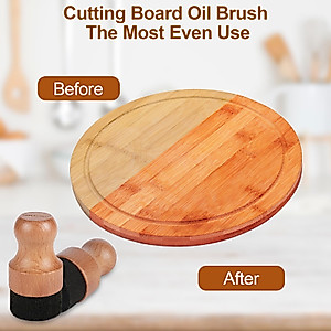 SAMEBUTECO Cutting Board Oil & Wax Applicator Set for Cutting Board,2 Pieces