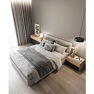 Stackable Storage Drawers, Dressers & Chests of Drawers, Dresser of Closet, Small Dressers for Bedroom, Nightstand, Bedside Tables (Nordic Walnut)