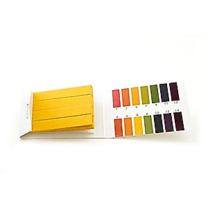 Litmus Test Paper pH Test Strips, Universal Application (pH 1-14), 300 Testing Strips | for Saliva, Soap, Urine, Food, Liquids, Water with Soil Testing, and Lab Monitoring