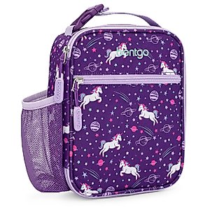 Bentgo Kids Insulated Lunch Tote - Water-Resistant, Reusable, Lightweight & Durable Lunch Bag with Water Bottle Holder & Mesh Pocket, Fits Lunch Box & Water Bottle - Ideal for Ages 3+ (Unicorn)
