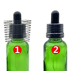 SZCJMYKJ 500Pcs 45 x 30 mm Printed Clear Perforated Shrink Bands for Cap Diameter 3/4 to 1 Inch, Easy Use, Make Products Professional (45X30mm)