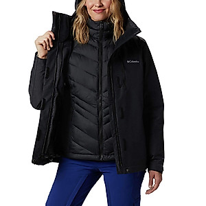 Columbia Women's Whirlibird Iv Interchange Jacket, Black Crossdye, X-Large