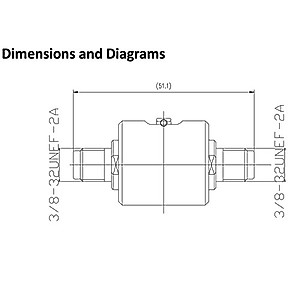 Lightning Surge Protector F Female to F Female DC-3 GHz 75 ohm with 90 V Gas Tube Surge Arrester (Lightning Arrester F Female to Female)