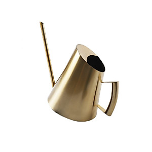 WEBTB Watering Can Indoor Plants Gold Watering Can Stainless Steel Bonsai Watering can 1.5L Small Watering Can for Outdoor Watering Plants Mini Watering Can House Plants Home Gardening Water Bottle