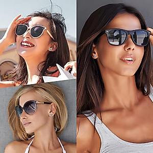 Moissanite Stud Earrings Screw Back 0.2CT 3MM*2 18K White Gold Plated S925 Sterling Silver Round Cut D Color VVS1 Clarity Lab Created Moissanite Diamond Earrings for Women Men