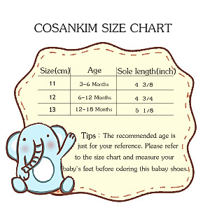 COSANKIM Newborn Baby Girls Boys Boots Soft Anti-Slip Sole Warm Winter Snow Booties Toddler Infant Prewalker Shoes(6-12 months infant, F/black baby shoes