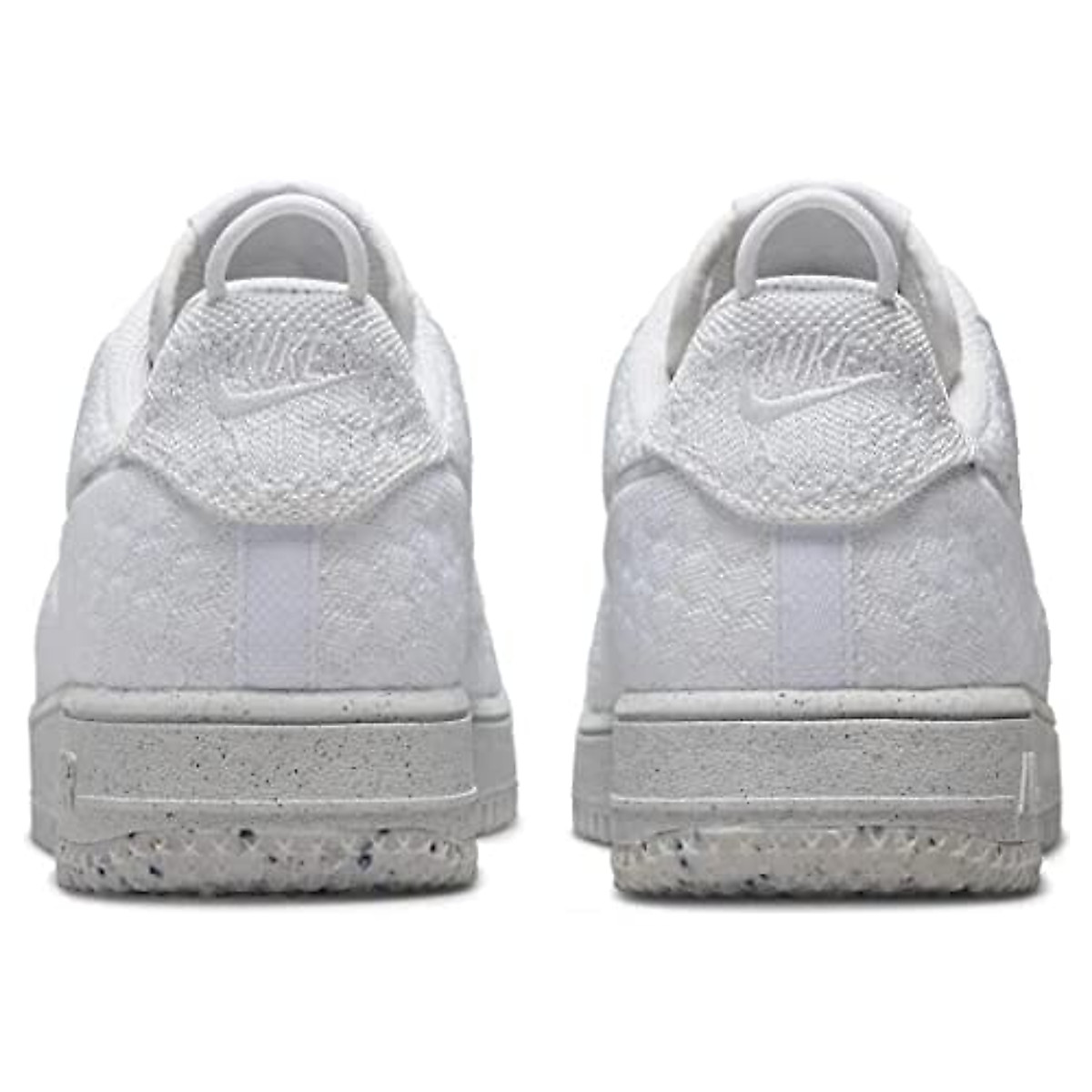 Nike Men's Air Force 1 Low Crater Basketball Shoes, White/White-summit White, 10
