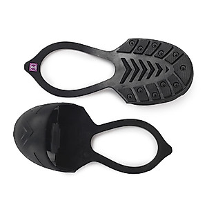 Oshatoes OSH1162-12, Natural Rubber Safety Overshoe with Steel Toe Cap, Black, Size Large (Men's Size 11-14 Women's Size 13-16)