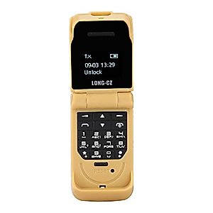 Flip Phone Unlocked, Mini Flip Cell Phone with Charging Cable Multifunctional Keypad Flip Smartphone, Backup Phone Best for Kids