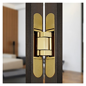 Hinges 40KG/80KG/120KG Hidden Folding Wood Door Heavy Duty Hinge Concealed Furniture Hardware Cabinet Hinge (Color : Black, Size : G80)