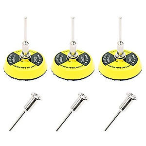 2 Inch/50mm Hook and Loop Sanding Pad Sanding Disc Replacement Pad with 1/8" Mandrel Drill Attachment 9 Pack