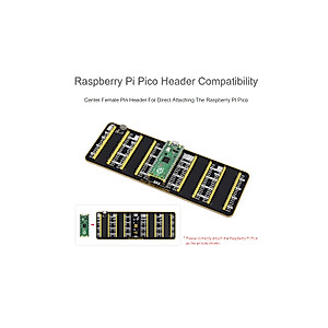 Quad GPIO Expander for Raspberry Pi Pico Microcontroller Board Four Sets of Standard Raspberry Pi Pico GPIO Male Headers for Connecting More Expansion Modules,USB-Powered