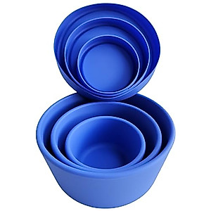 Wilmington Steelwares Silicone Food Storage Containers With Lids (Deja Blue)