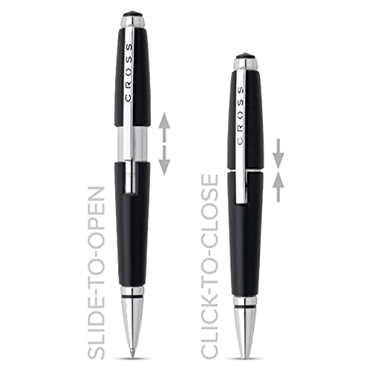 Cross Edge Gel Pen, Retractable, Medium 0.7 Mm, Black Ink, Black Barrel