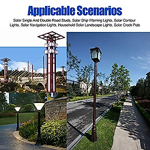 Zhiyavex 10pcs Solar Charge Control Board,Solar Charging Module,Solar Lamp Landscape Light Circuit Board Module,with Control,I‑Shaped Inductor Board,for Lawn Lights,Christmas Lights