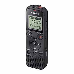 Sony ICD-PX370 Digital Voice Recorder Bundle with 16GB microSDHC Card with Adapter (3 Items)