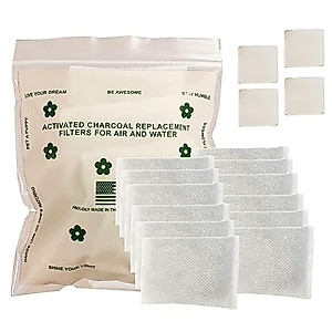 Green Piece - 12 Pack - Overstuffed - All-Natural Baby Diaper Pail Deodorizer | Activated Charcoal Air Purifier Compatible with Diaper Pails, Shoe Closets, Trash Cans, Pets - Made in The USA