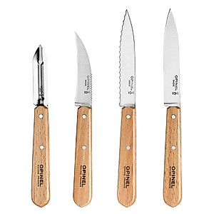 Opinel Essentials Kitchen Knives Box Set - Natural