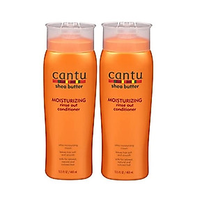 Cantu Shea Butter Conditioner Moisturizing Rinse Out 13.5 Ounce (399ml) (2 Pack)