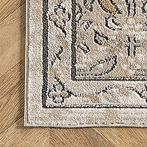 nuLOOM Kathleen Floral Area Rug, 4' x 6', Beige
