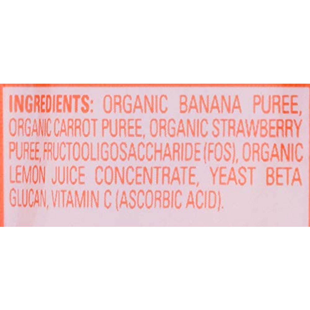 HAPPY TOT Organic Banana, Carrots, & Strawberries Immunity Baby Food, 4 OZ