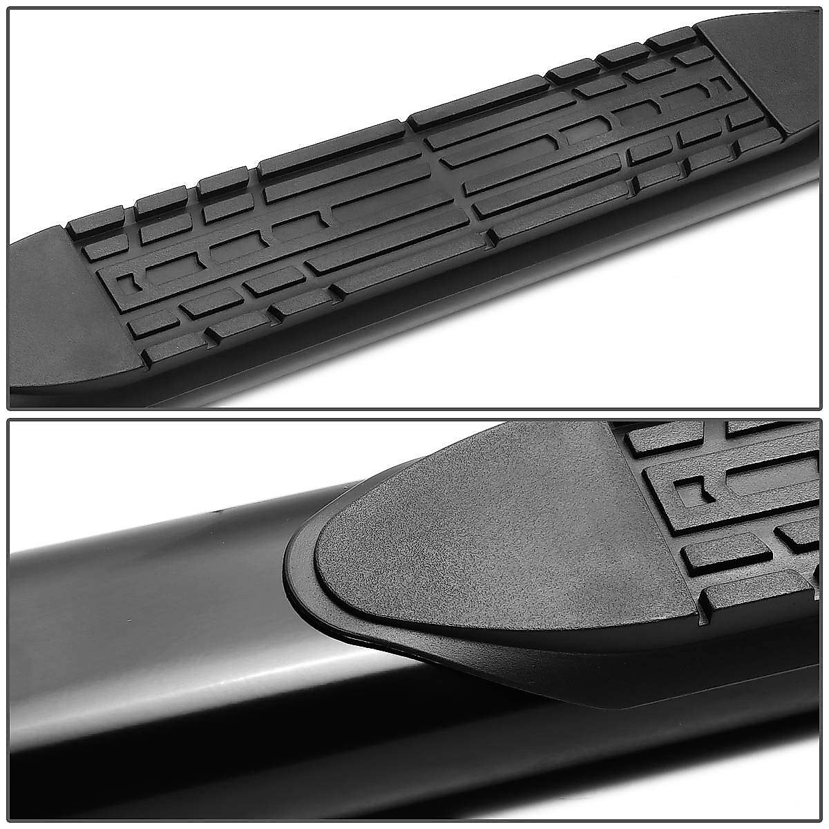 DNA Motoring STEPB-4-885-BK 4 Inches Powder Coated Side Step Nerf Bar Running Boards Compatible with 2004-2014 F150 Super Cab