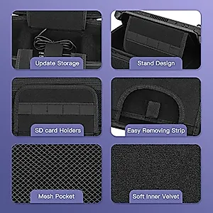 Carrying Case Compatible with Asus Ally and Steam Deck,Fit Charger AC Adapter,Portable Travel Carrying Case Pouch for Steam Deck Console & Accessories