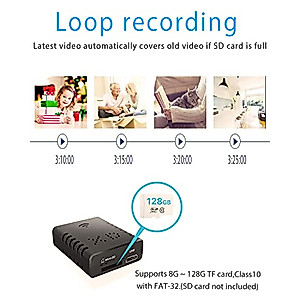 Mini Spy Camera WiFi, Smallest Hidden Cameras HD1080P for Home Security Surveillance with Video Small Portable Nanny Cam with Phone App, Motion Detection, Night Vision for Indoor