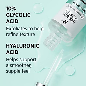 IT Cosmetics Bye Bye Pores 10% Glycolic Acid Serum - Visibly Minimizes Pores In 1 Week & Exfoliates to Help Refine Skin’s Texture - With Hyaluronic Acid - Vegan Formula - 1 fl oz