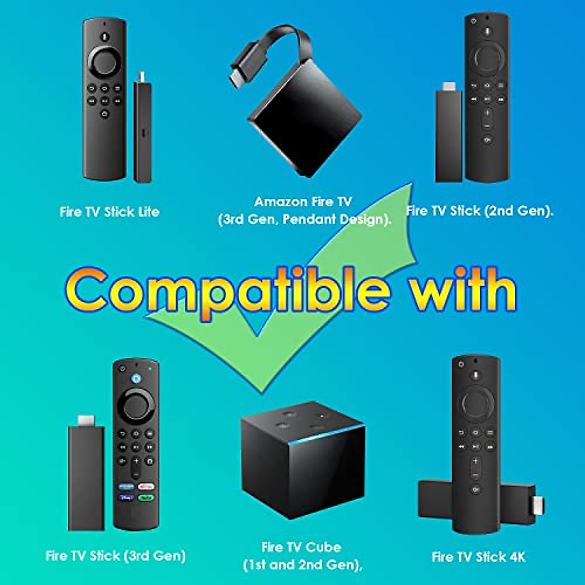 L5B83H Replacement Voice Remote Control (2nd GEN) fit for Amazon 2nd Gen Fire TV Stick and Fire TV Cube,1st Gen Fire TV Cube, Fire TV Stick 4K, Fire TV Stick Lite and 3rd Gen Amazon Fire TV