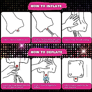 Pink Balloon Arch Kit, Princess Dark Hot Pink and White Balloon Garland with Disco Ball Bow Balloons Light Pink Fuchsia Magenta Latex Balloons for Girls Birthday Baby Shower Party Decorations