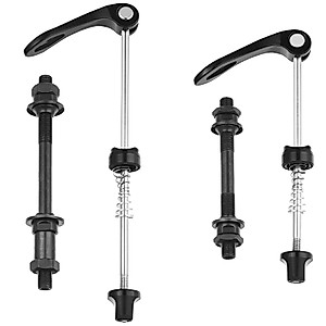 Zacro Quick Release Bike Axle Skewer Wheel Hub, [1 Pair] Front & Rear Bicycle Axle Hollow Shaft Specialized Replacement Parts for Trek Road Bike, MTB Mountain Bike, BMX [Upgraded All Aluminum Alloy]