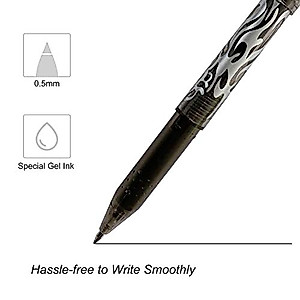 Hirsrian Erasable Pens, Erasable Gel Ink Colors Pen, 0.5mm Fine Point Ballpoint Pens Quick-drying Gel Erasable Pen for Adults Kids Students School Office Stationary Supplies Gifts