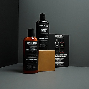 Brickell Men’s Daily Relieving Hair Care Routine, Dandruff Shampoo and Conditioner Set For Men, All Natural and Organic, Scented