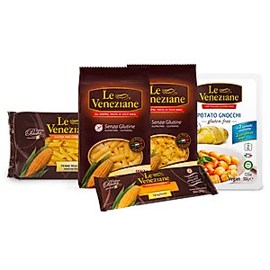 Le Veneziane - Italian Ditalini Pastina [Gluten-Free], (4)- 8.8 oz. Pkgs