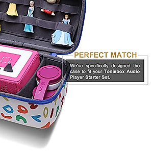 LTGEM EVA Hard Case for Toniebox Audio Player Starter Set and Tonies Figurine - Protective Carrying Storage Bag (Sale Case Only)