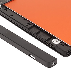 Soraz Orange Tablet, 10.1 Inch 5800mAh Aluminum Alloy HD Tablet Dual Camera for Gaming (US Plug)