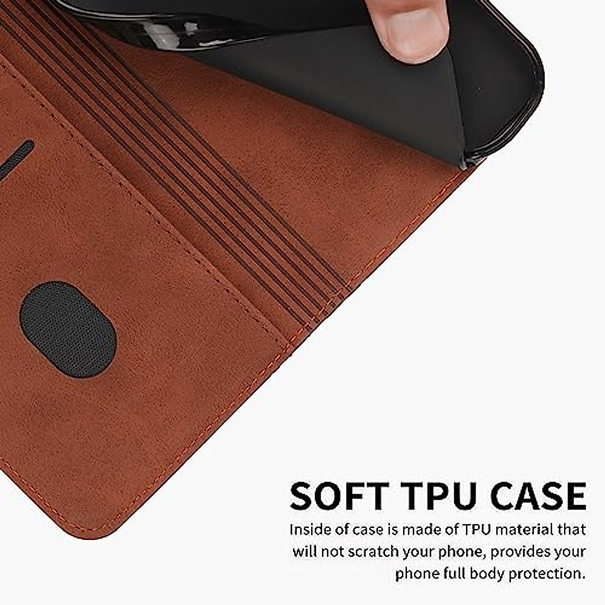 Flip Cases Smartphone Compatible with Infinix Hot 10 Lite Wallet Leather Case for Cell Phone Magnetic Suction Cup Case for Cell Phone Card Slot Stand Flip Phone Case Compatible