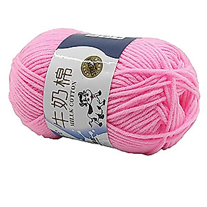 2 Set 1 Roll 5-Strand Wool Yarn Soft Warm DIY Beginner Needlework Hand Knitting Crochet Yarn Ball for Sewing Shop Crochet Yarn