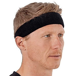 Running Headbands for Men and Women - Athletic Sweatband - Terry Cloth Bands for Basketball, Tennis, Football, Gym, Running, Cosplay & Costumes