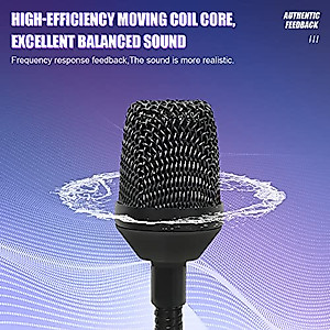micfuns Professional Dynamic bob Barker Microphone for DJ Mixer Dedicated Disc Shouting Microphone KTV Bar Gooseneck Mic