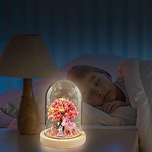 TeiRAY Make Your Own Unicorn Night Light - Unicorn Craft Kit for Kids, Arts and Crafts Nightlight Project Novelty for Girl Age 5 6 7 8 9 Year Old Unicorns Gifts for Girls