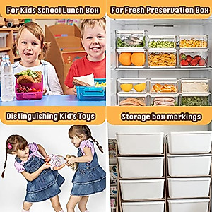 64pcs Baby Bottle Labels for Daycare Waterproof Name Stickers for Kids Toddlers Nursery Daycare Essentials Self-Laminating Write-on Name Labels Personalized