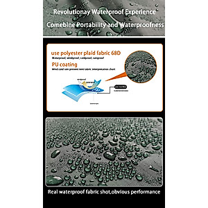 camppal 1 Person Tent Backpacking Camping Hiking Mountain Hunting Tent Lightweight and Waterproof for 4 Season Extreme Space Saving Single Bracket (Green-with skirt)