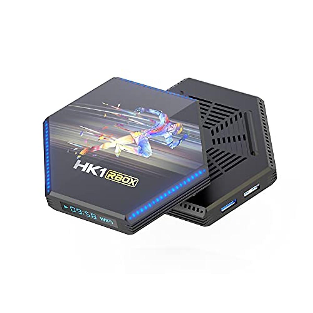 Android 11.0 TV Box 4GB RAM 64GB ROM HK1 Box R2 Smart TV Box RK3566 Quad-Core 8K/1000M LAN/1080P/USB 3.0/H.265/WIFI 2.4G/5G BT 4.1 Android TV Box Media Player