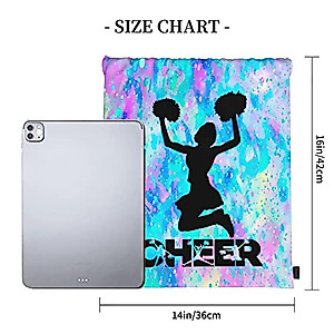 ISTYTOP Cheer Drawstrings Bags Backpack Pink Waterproof Light Durable Gym Sports Yoga Beach Sackpack Party Favor Bags