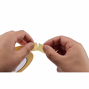 Lichamp 10-Pack Automotive Refinish Masking Tape Yellow 18mm x 55m, Cars Vehicles Auto Body Paint Tape, Automotive Painters Tape Bulk Set 0.7-inch x 60 Yards x 10 Rolls