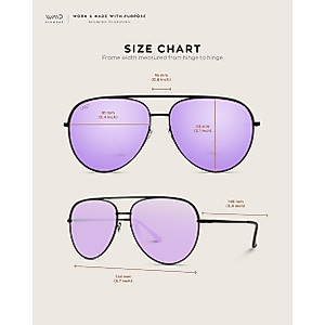 WearMe Pro - Oversized Aviator Sunglasses, Gradient Black - Large UV Protection Lenses